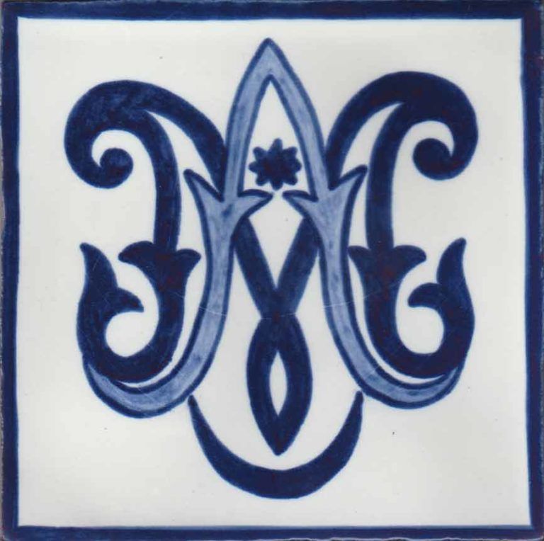 Azulejo con anagrama de María - Tienda online de azulejos